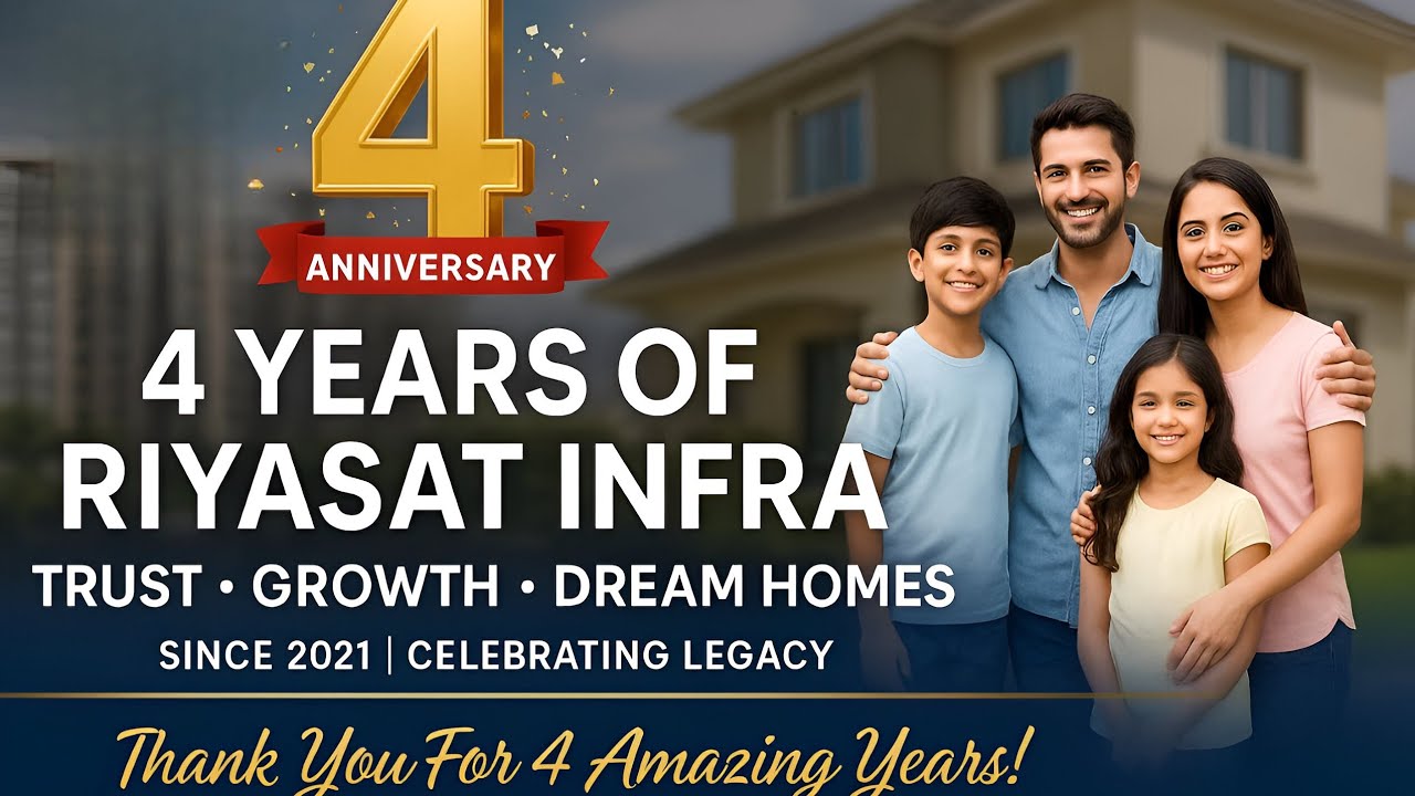 RIYASAT INFRA CELEBRATING 4 YEARS OF TRUST AS ANNIVEFRSARY ON 5TH JUN ...