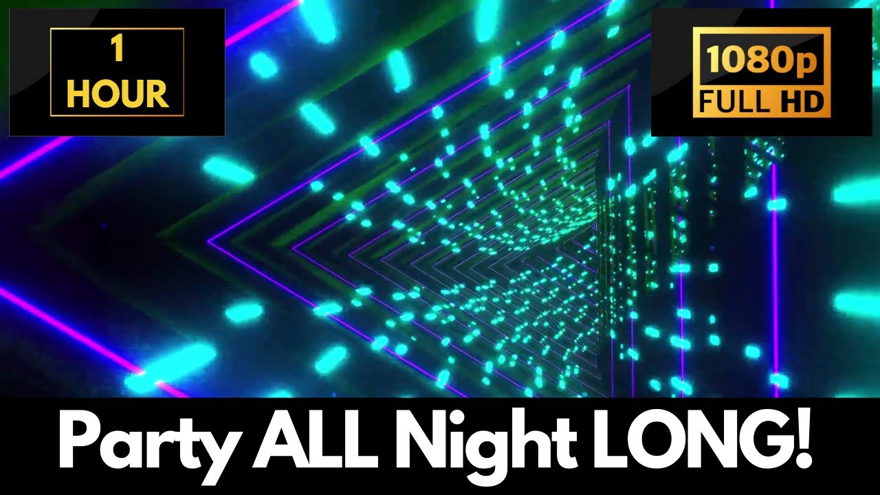 Flashing Neon Glowing Rave Party Lights | Triangular Screensaver | VJ ...