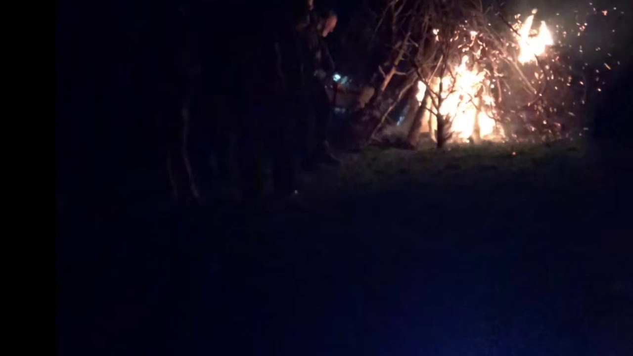 Bone Fire and Fire works Outside the Garden - YouTube