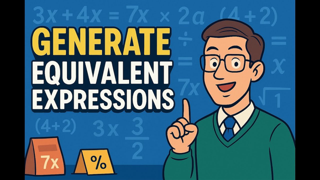 Generating Equivalent Expressions-7th grade math made easy - YouTube
