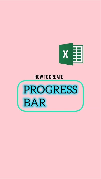 How to create progress bar..#excel #exceltricks #exceltips - YouTube