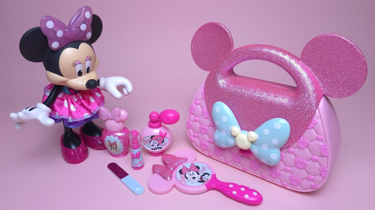 3 Minutes Satisfying With Unboxing Disney Minnie Mouse Beauty Salon Set ...