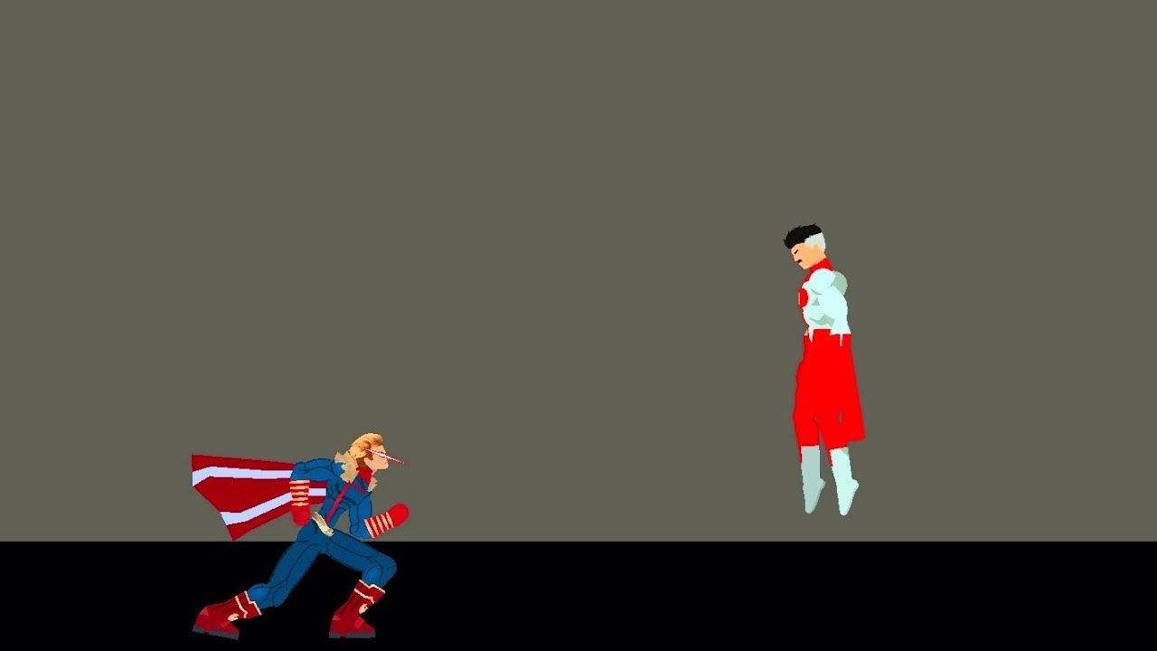 [Stick Nodes] Omni Man vs Homelander - YouTube