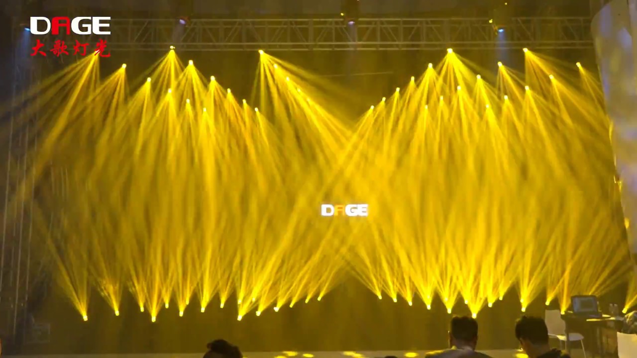 2017 DAGE stage lighting show GT 3320 & AE 3318 - YouTube