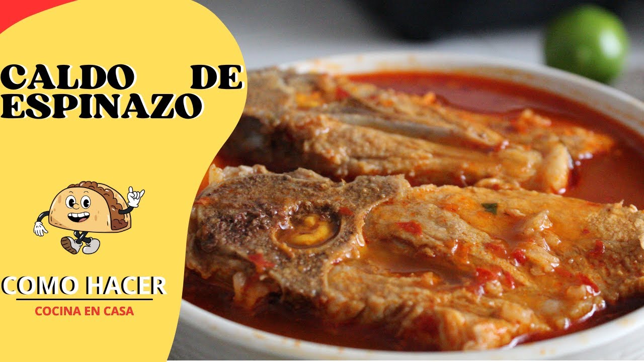 ESPINAZO EN CALDO ROJIO/ como hacer cocina en casa - YouTube