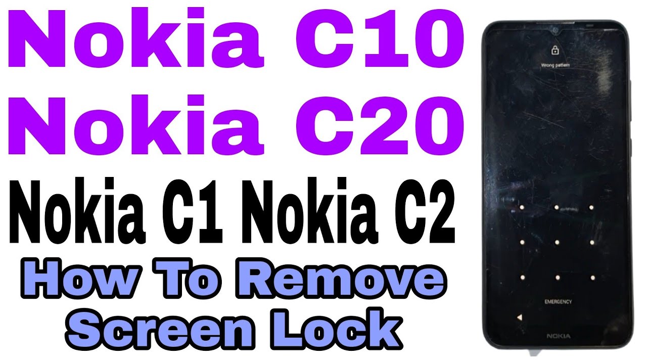Nokia C10 Nokia C20 How to Flash How to remove screen lock - YouTube