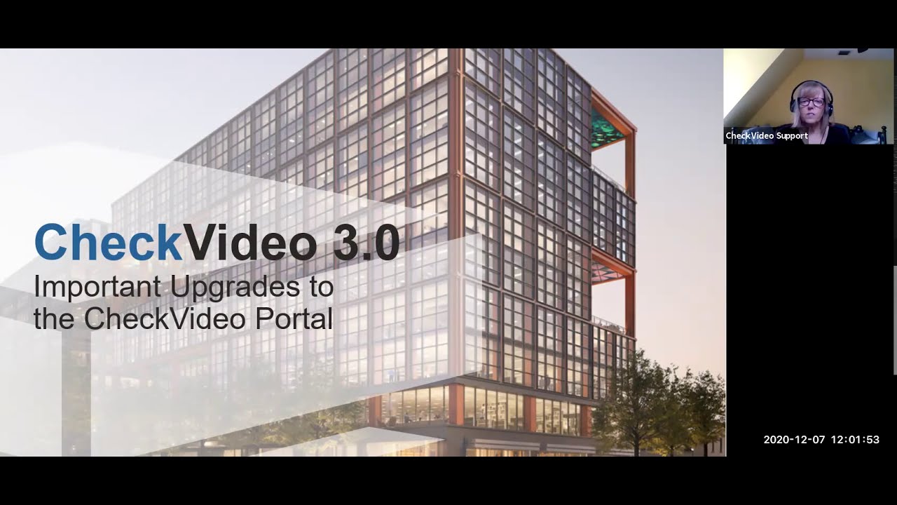 Webinar: New and Improved CheckVideo Portal - YouTube