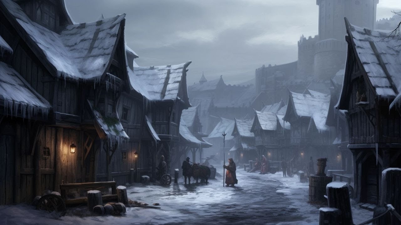 Dark Medieval Winter Music – Village of Winter Night, Medieval Fantasy ...
