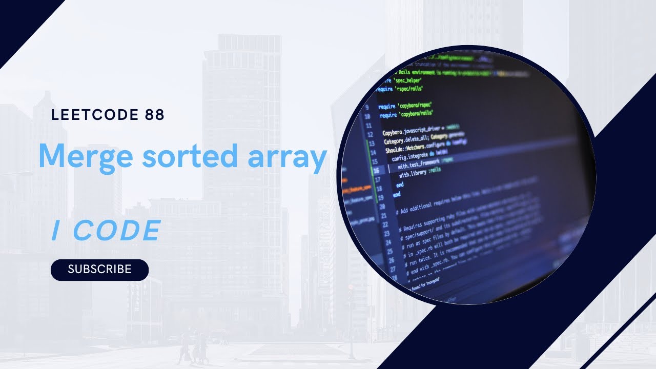Merge sorted array : leetcode 88 || C++ #coding #correctcoding #leetcode #problemsolving - YouTube
