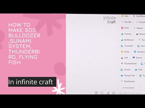 How to make in infinite craft [sos, bulldozer, sunami, system ...