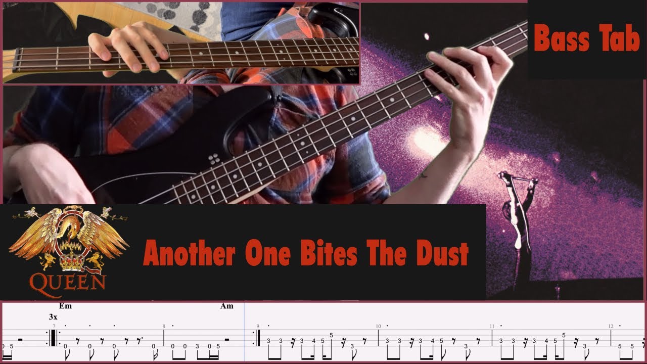 Queen - Another One Bites The Dust - Bass Tab | Cover | Lesson ...