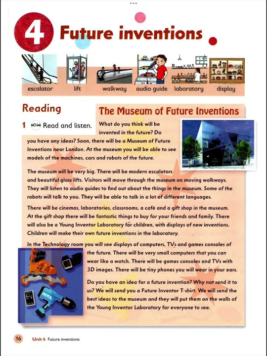 Oxford Primary Skills 4 Reading and Writing Unit 4 Future inventions ...