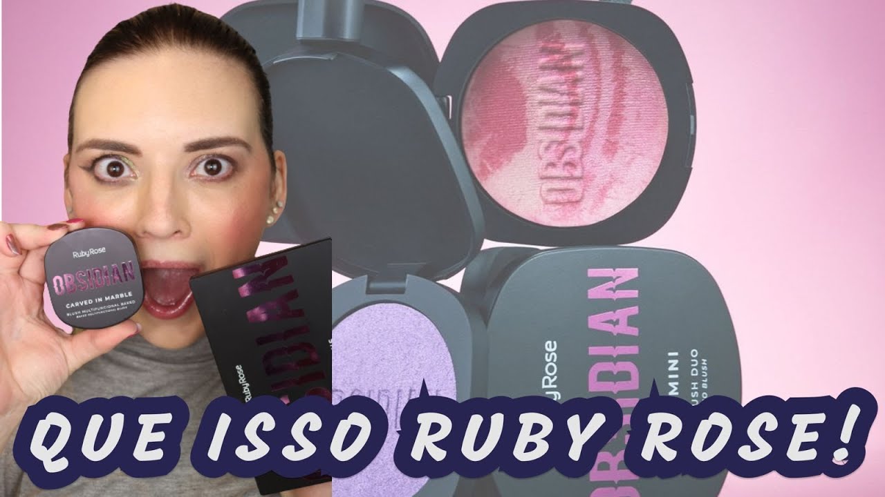NOVIDADE RUBY ROSE OBSIDIAN | Testando Makes da Linha que Viralizou no ...
