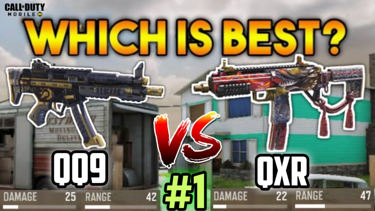 Call of Duty Mobile : QQ9 vs QXR | part -1 | (which is best gun?) SMG ...