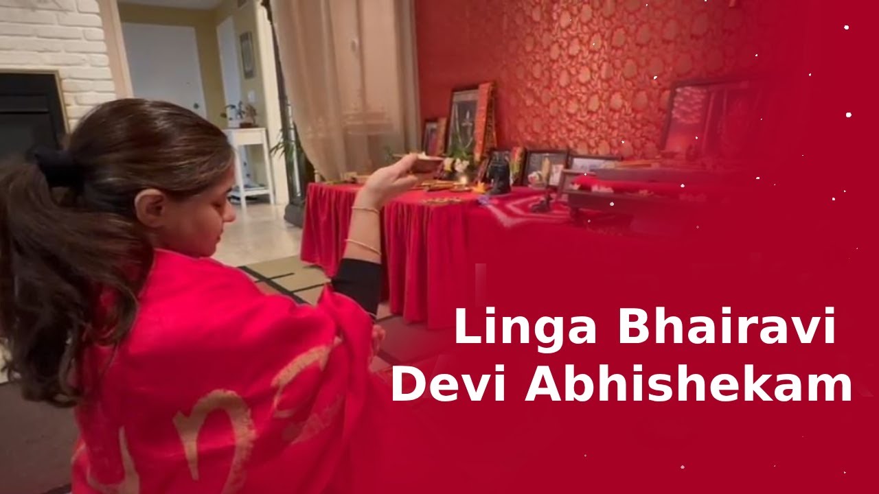 Linga Bhairavi Devi Abhishekam at 7:40 AM - YouTube