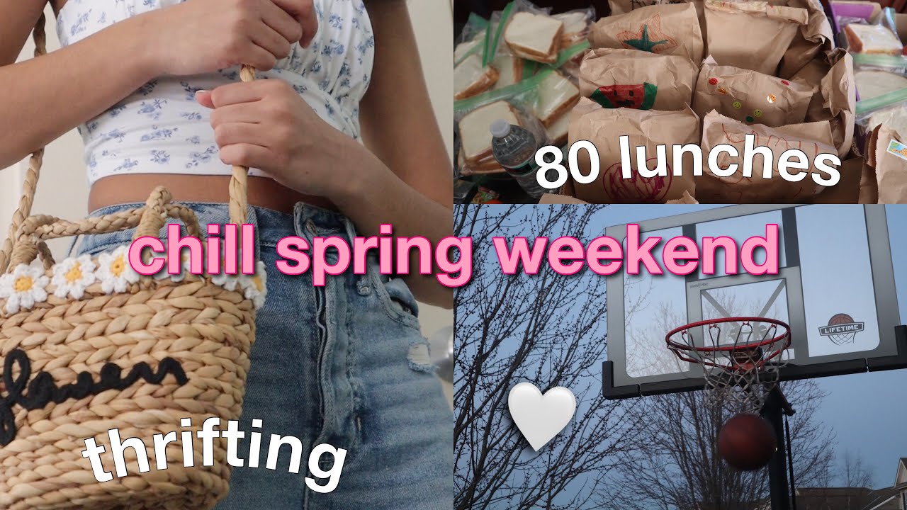 a chill *spring* weekend in my life :) - YouTube