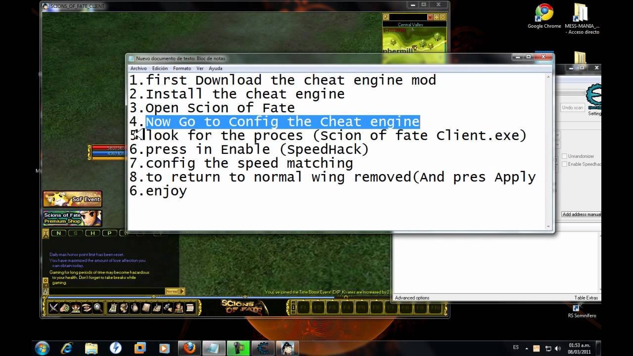 How to Use the Speed hack In Scion of fate - YouTube