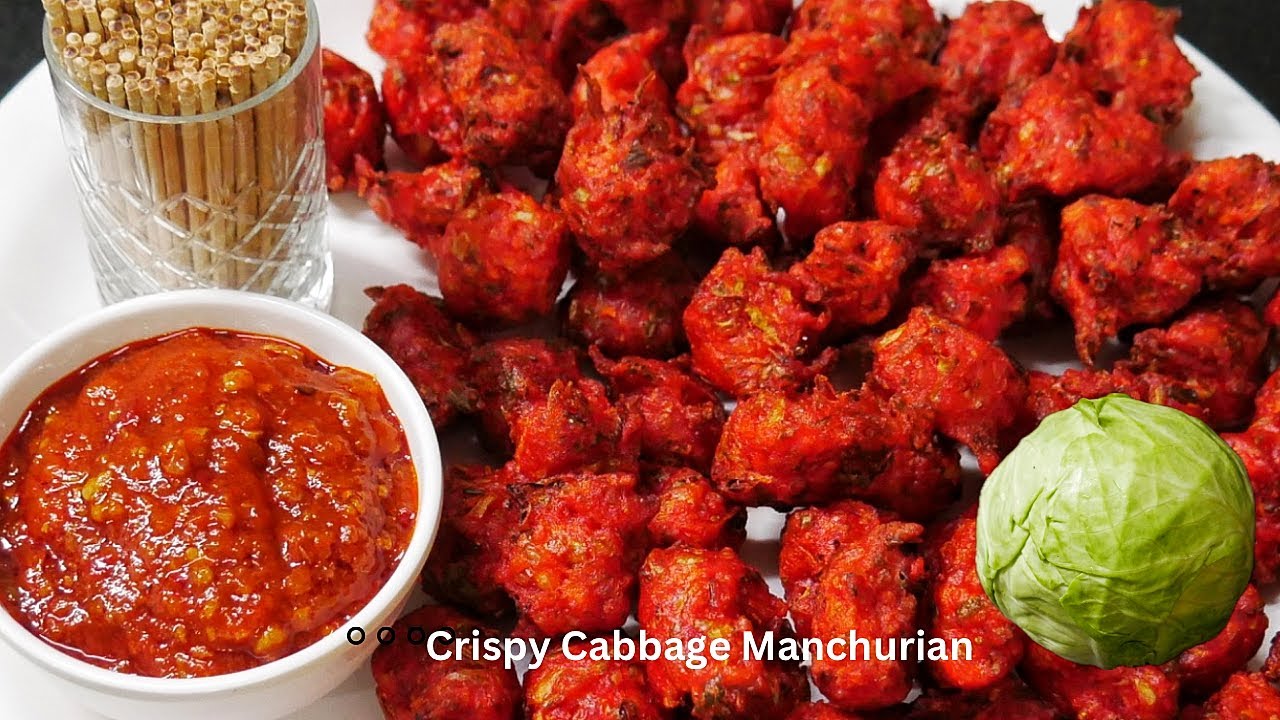 Crispy Cabbage Manchurian Dry Recipe | Street Style Gobhi Manchurian ...