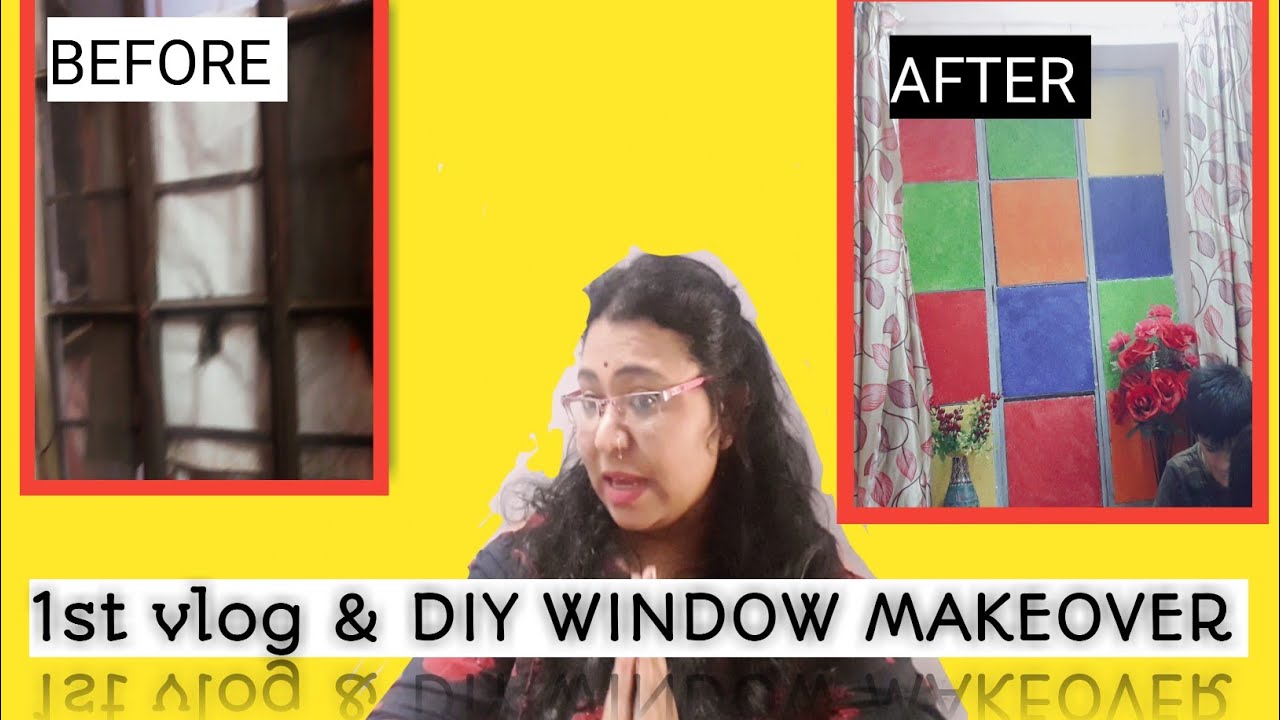 My first vlog & DIY Old window makeover/decorations - YouTube