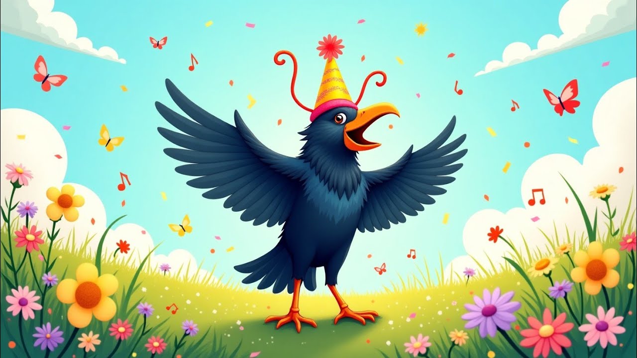 Dancing Crow in the Meadow! 🦅🎶 Fun Kids' Song & Dance Party!" - YouTube