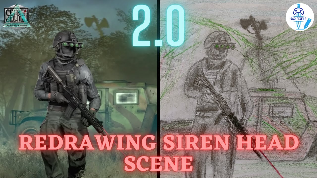 Re-Drawing a Scene from Secret4Studio's Siren Head Movie [7.1] - YouTube
