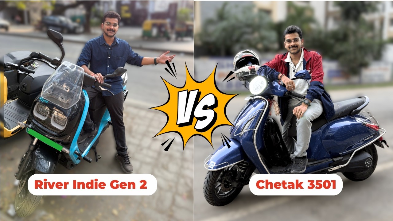 River Indie Gen 2 vs Chetak 3501: Same Price, Worlds Apart! (Full ...