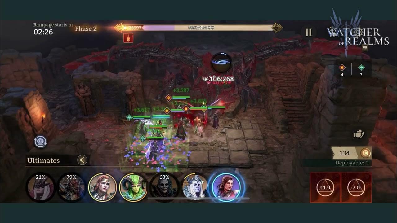 Watcher of Realms: Elowyn Gameplay - Guild Boss Nightmare 4 - YouTube