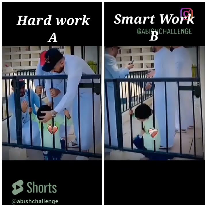 comment which is best A or B Hard work vs Smart Work #trending #viral #comedy #hardwork # ...