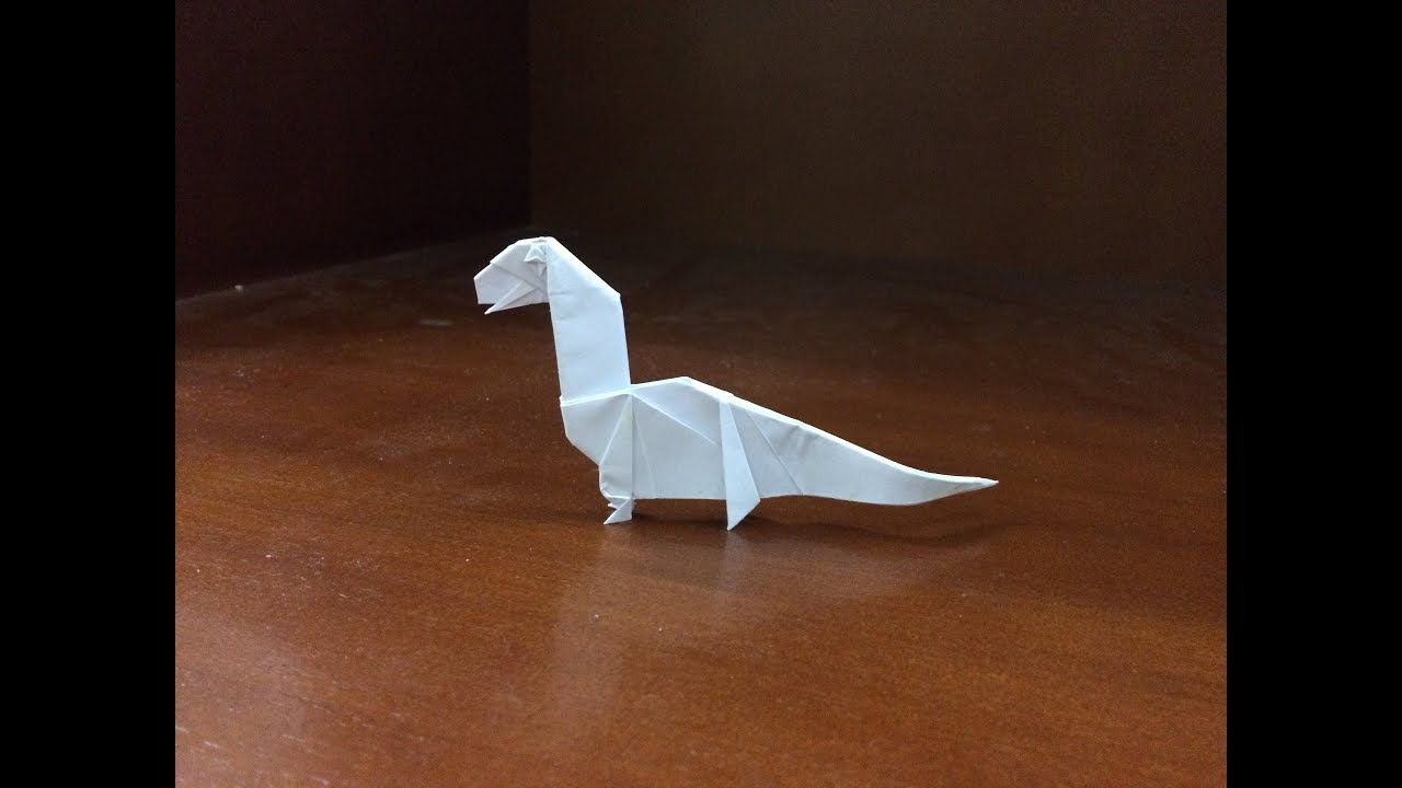 origami easy dinosaur diplodocus - how to make easy dinosaur diplodocus - YouTube