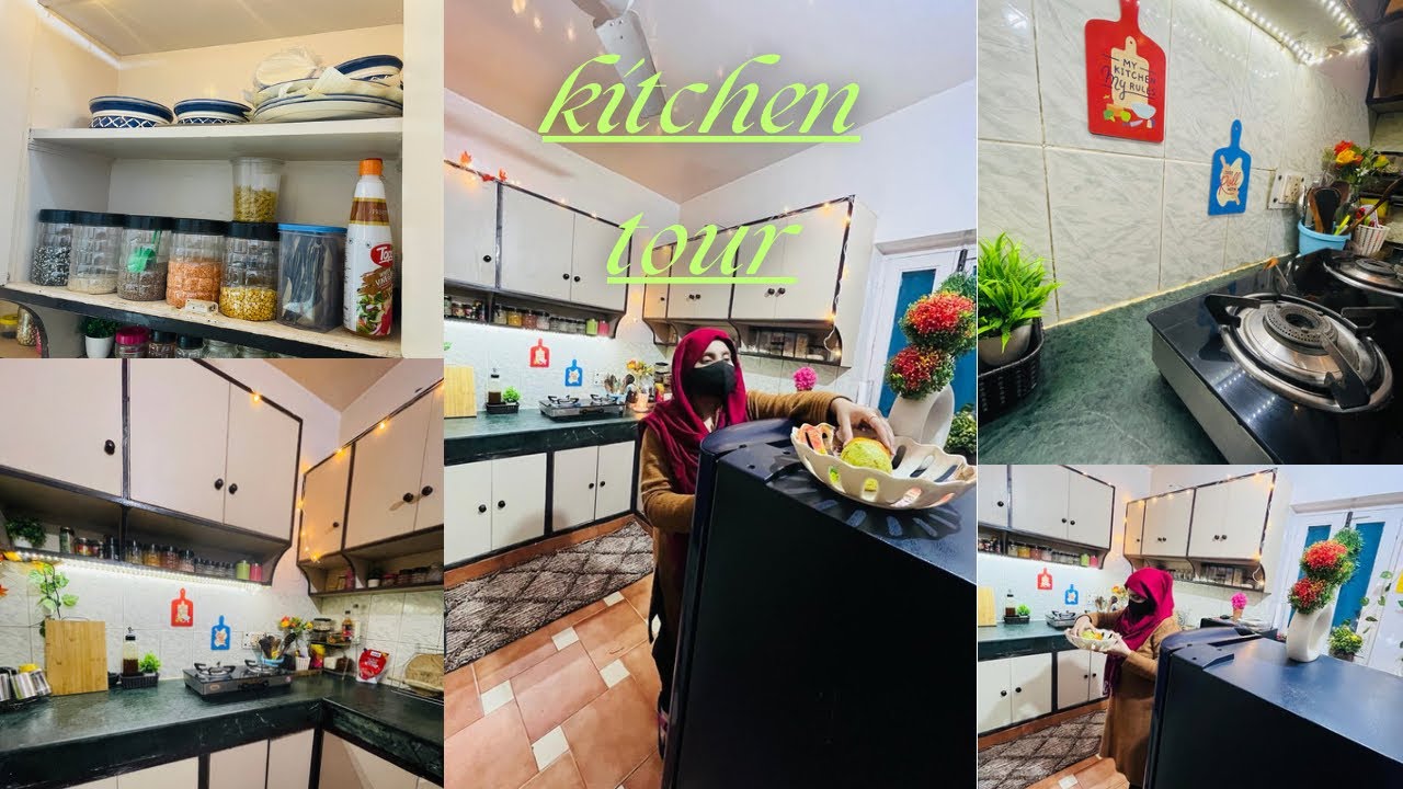 My kitchen tour||My organised kitchen tour||Realistic small modular ...