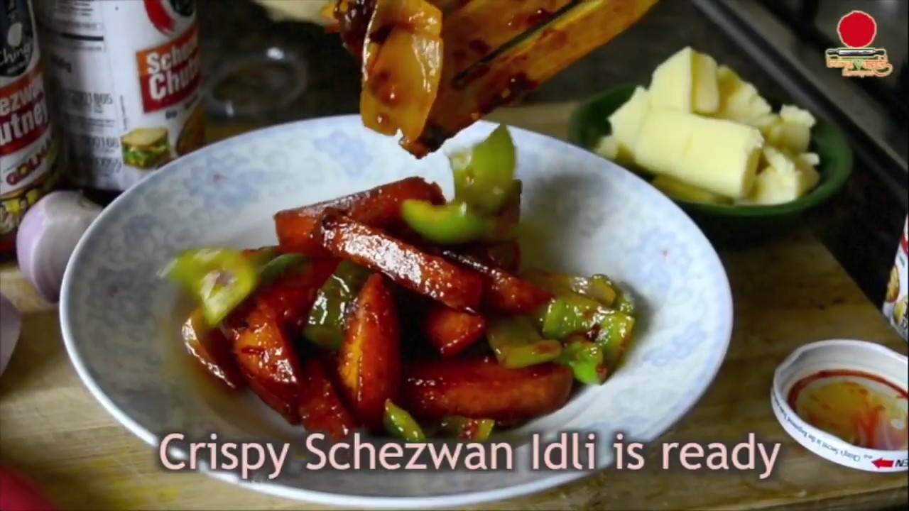 How To Make Crispy Schezwan Idli | Schezwan Idli Recipe | Easy Recipes ...