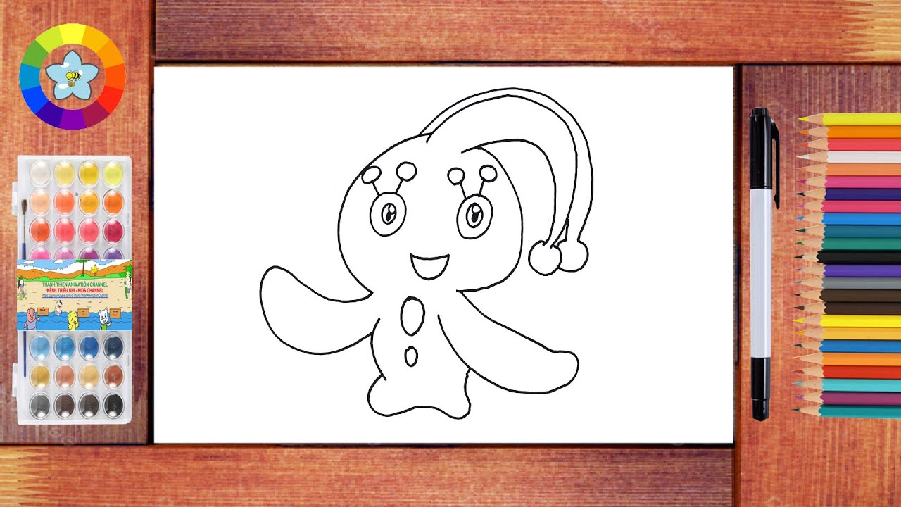 Vẽ pokemon #55: Vẽ Pokemon huyền thoại Manaphy | How to draw legendary ...
