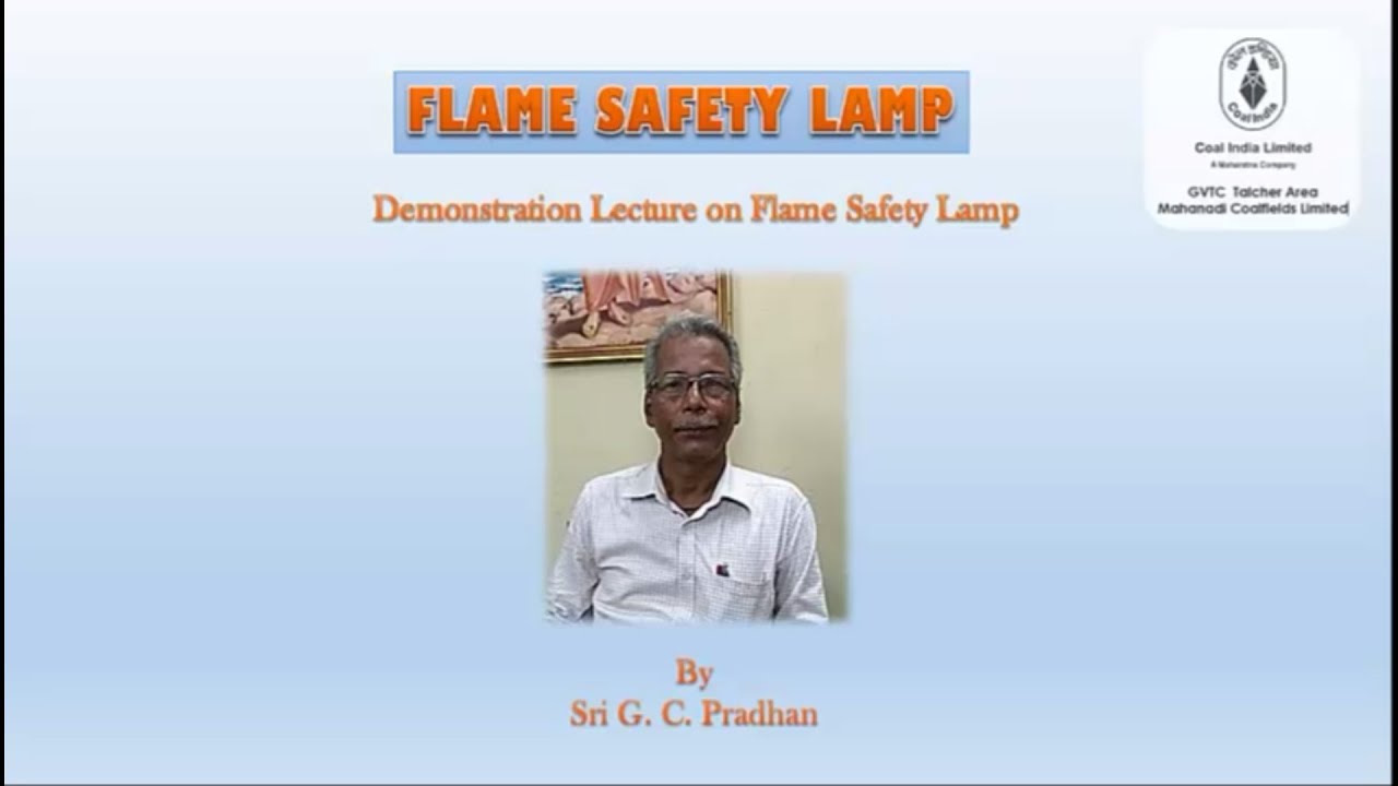 Demonstration using Flame Safety Lamp GVTC, Talcher Area, MCL - YouTube