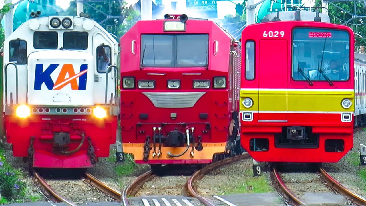 SERU..! Jegat KLB CC 300 MERAH~DERETAN Kereta Api Elite, KLB, Kontainer ...