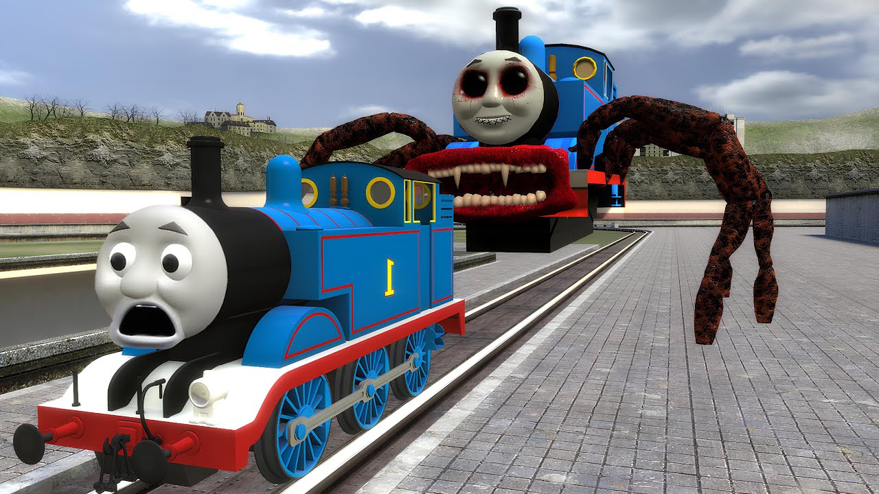 Building a Thomas Train Chased By New Cursed Thomas The Train and ...
