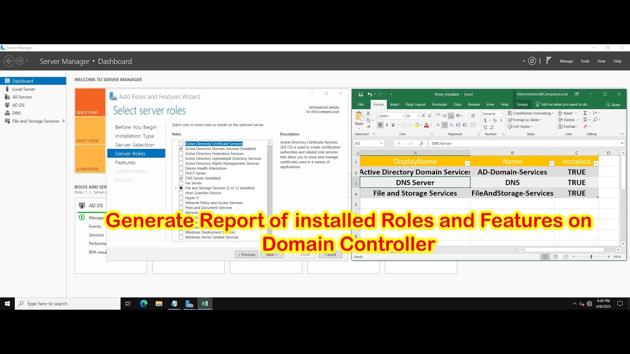 How to Generate a Report on Installed Roles and Features on a Domain ...