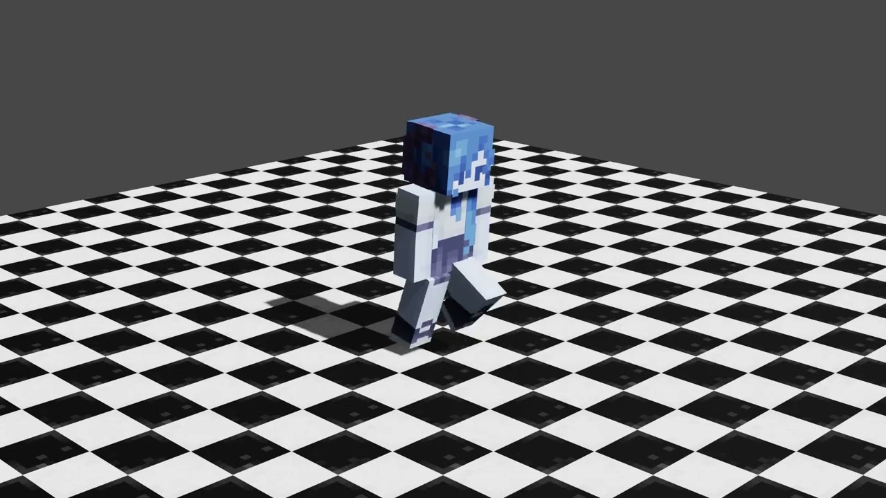 Minecraft Walking Animation Test | Blender 3.0 - YouTube