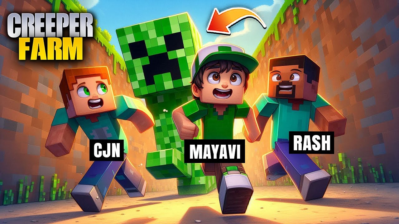 HIDDEN CREEPER FARM UNDER OUR HOUSE DESTROYED EVERYTHING ! - YouTube