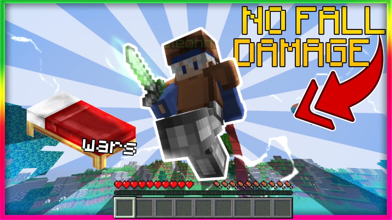 BEDWARS but everytime i take FALL DAMAGE i die. - YouTube