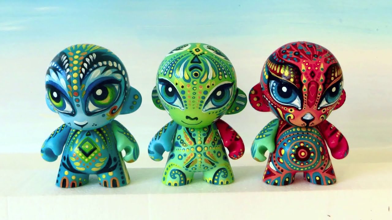 Custom Painted Munny Dolls by Kudashkina - YouTube