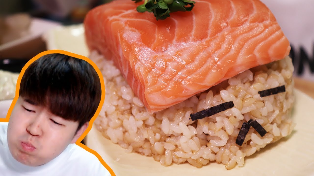 직접 만든 대왕연어초밥 먹방입니다 Youtube
