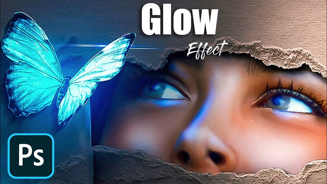 Glow Effect In Photoshop | Easy Tutorial | Butterfly Glow - YouTube