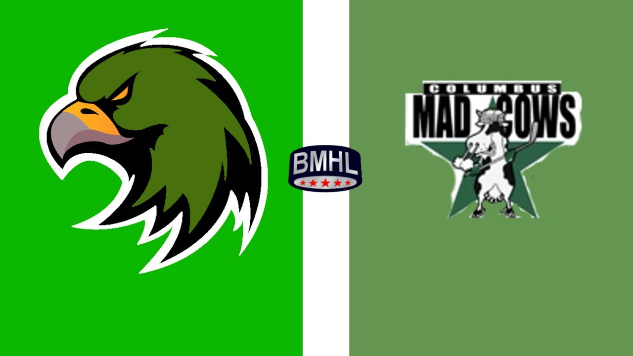 Columbus Greenhawks @ Columbus Mad Cows I BMHL T3 ACTION - YouTube