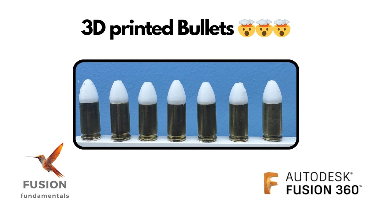 3D Printing a Custom Bullet: Designing a Perfect Fit for a Casing! - YouTube