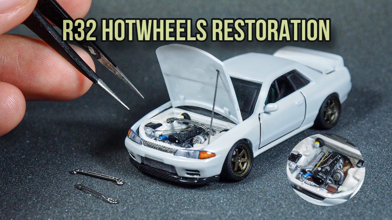 R32 HotWheels restoration with the engine bay RB series completed ...