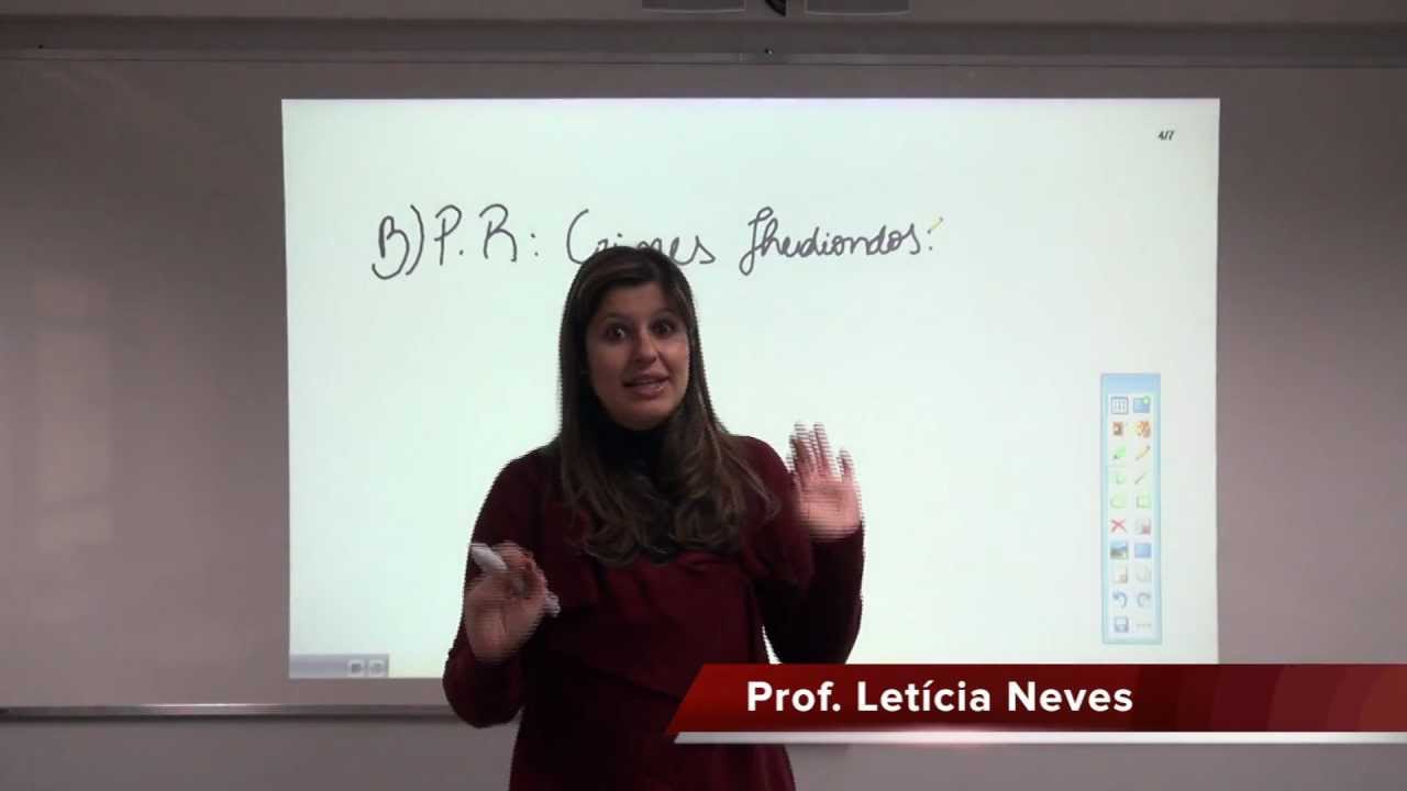 Aula Letícia Neves - 2a Fase OAB Dir. Penal - Novas aulas!!! - YouTube