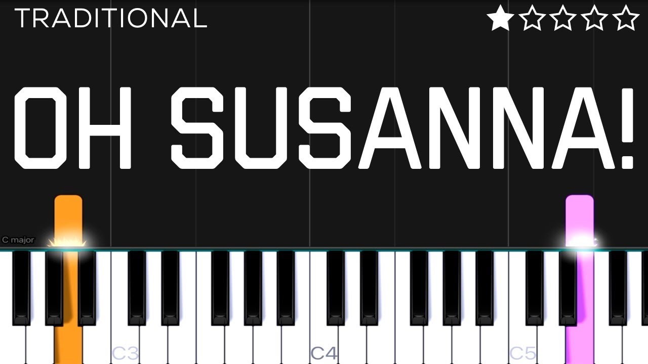 Traditional - Oh Susanna | EASY Piano Tutorial - YouTube