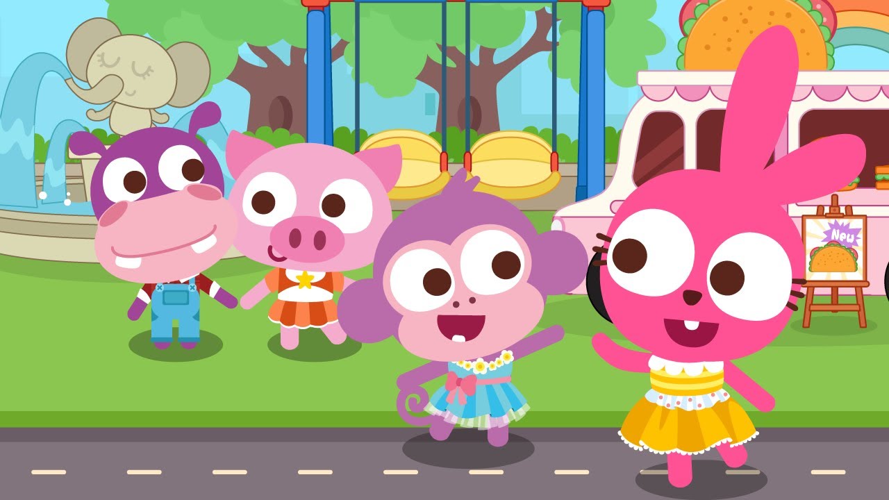 Kids painting game and number coloring in Papo Town Apartments and play ...