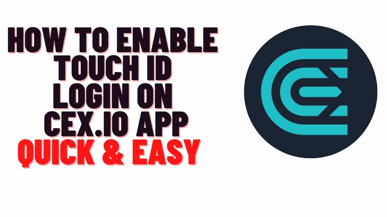 how to enable touch id login on cex.io app - YouTube