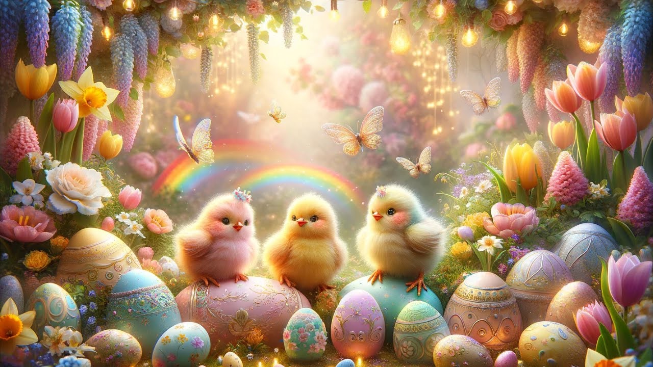 Easter Bunny Rabbits & Chicks Relaxing Happy Jazz - Instrumental ...